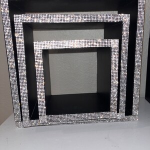 Black Diamond Floating Shelves Set - Etsy