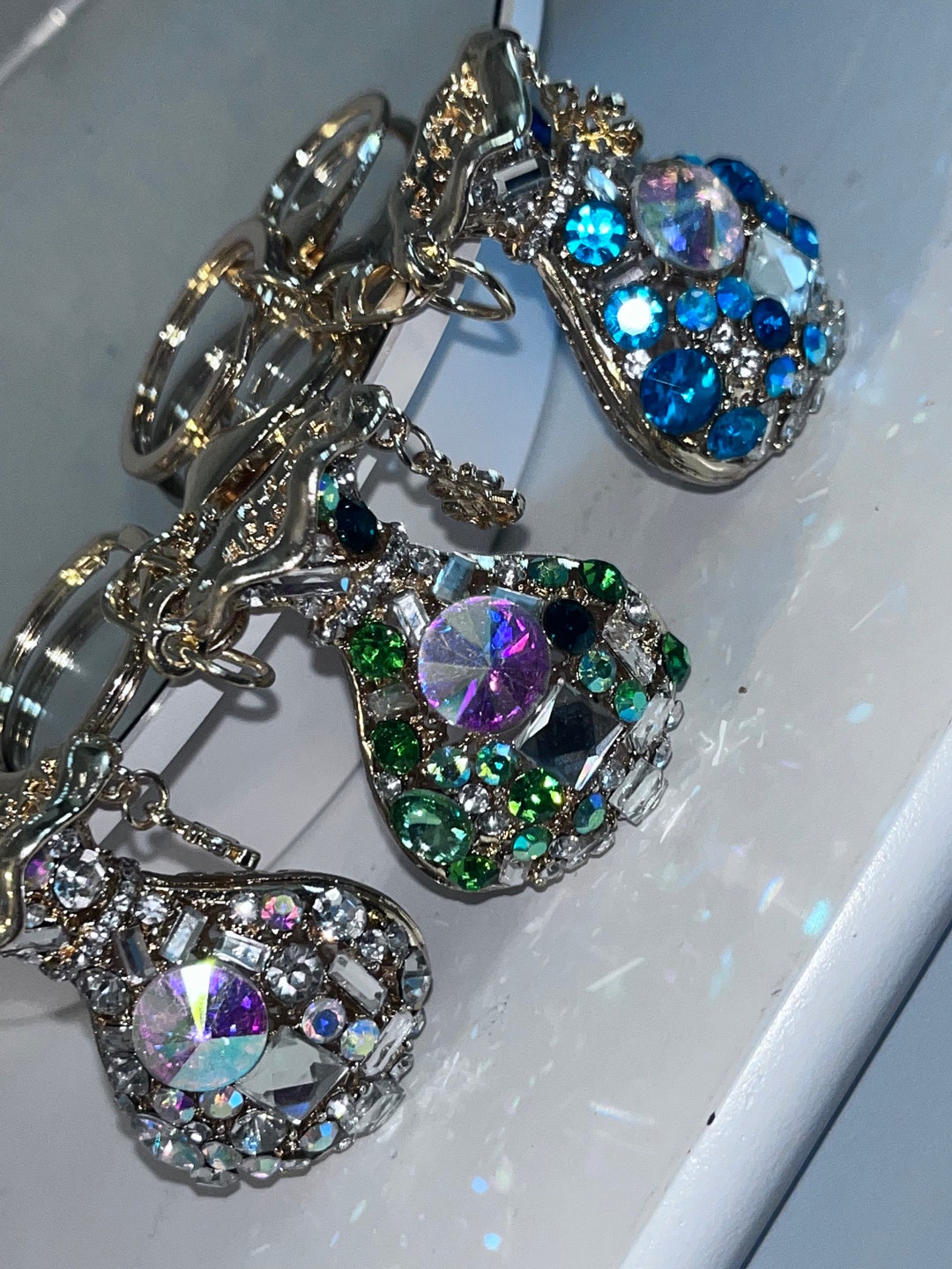 Crystal Diamond Money Sack Keychains - Etsy