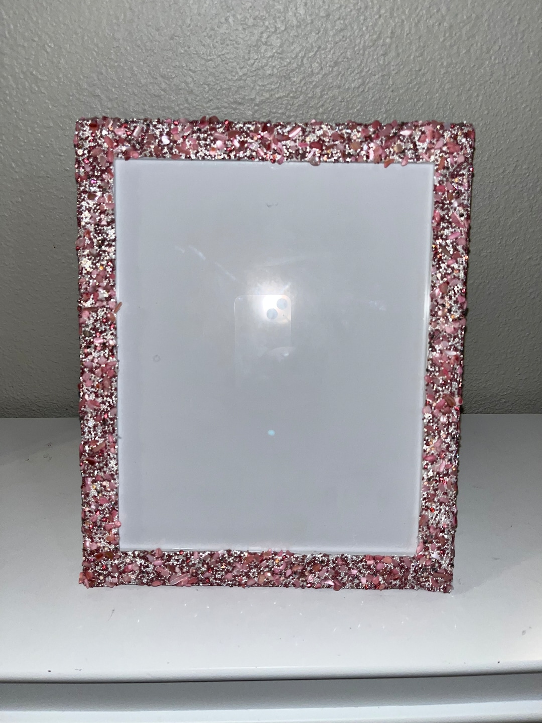 Pink Lace Stone & Diamond Mix Picture Frame - Etsy