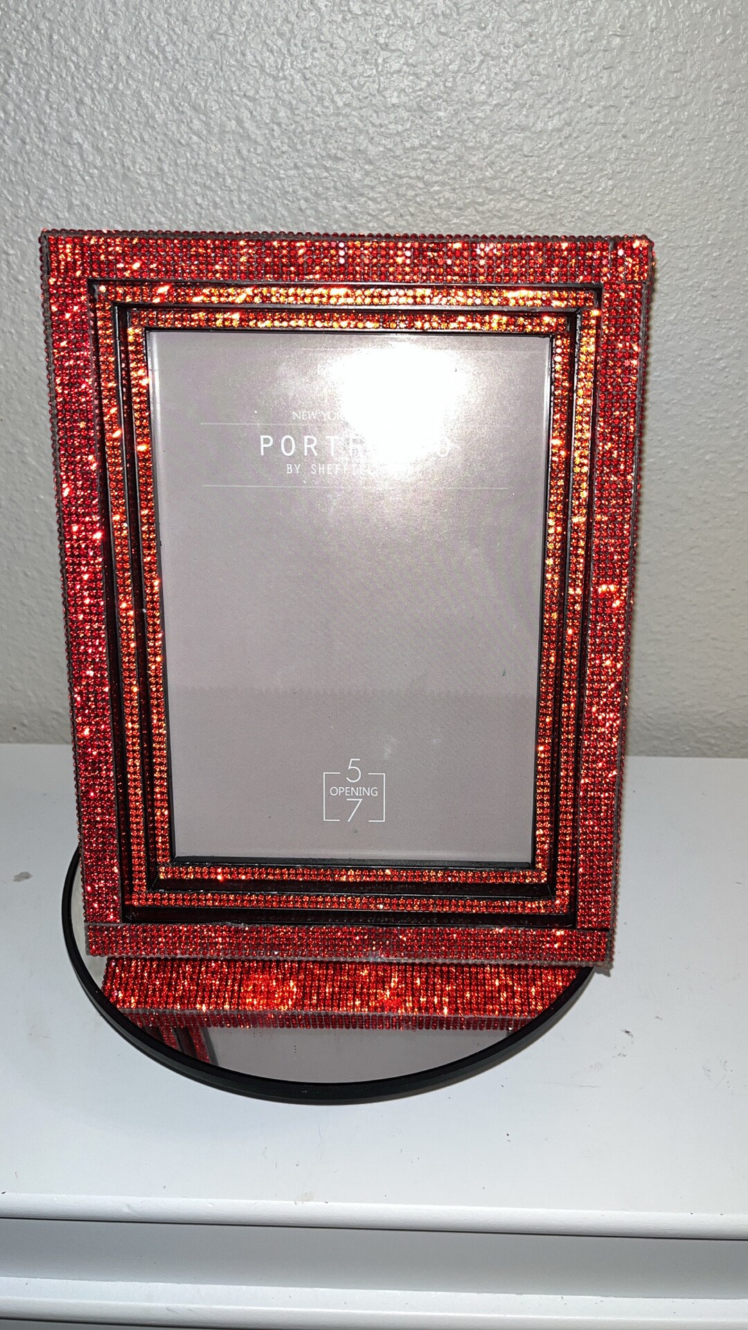 Red Diamond Bedazzled Picture Frame - Etsy