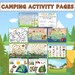 Kids Camping Activity Booklet, Kids Camping Activities, Kids Workbook ...