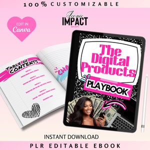 PLR Ebook, Digital Products Playbook, Canva Template (digital Download ...