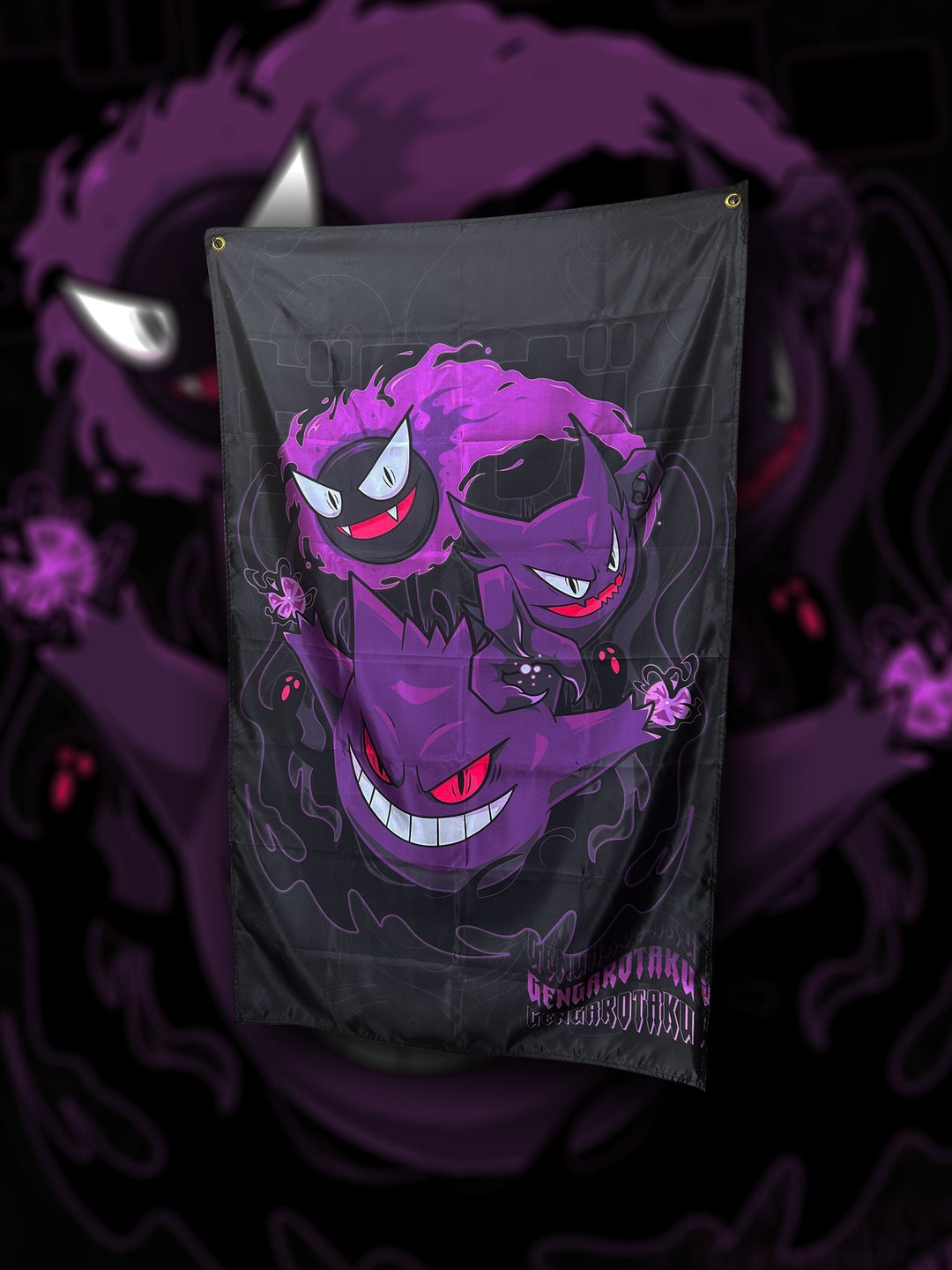 Gengar, Haunter, & Gastly Flag/banner Room Decoration - Etsy