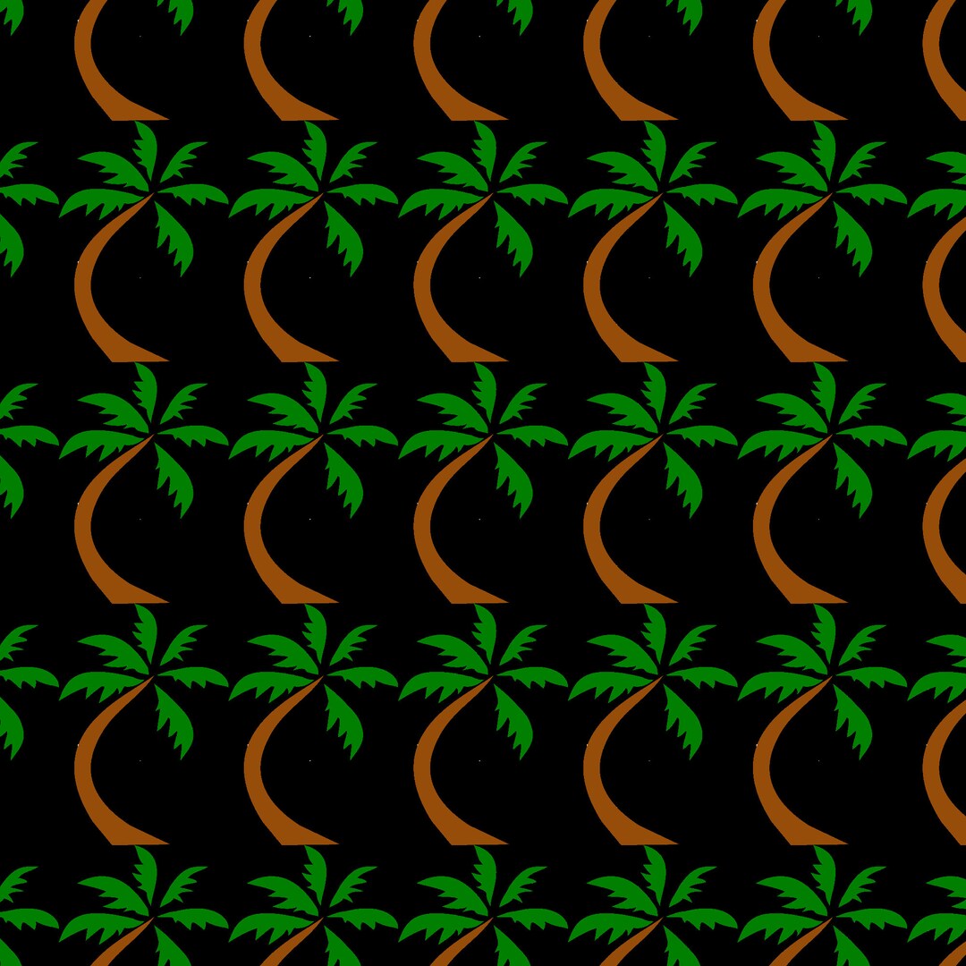 Digital Palm Themed Paper Pattern - Etsy