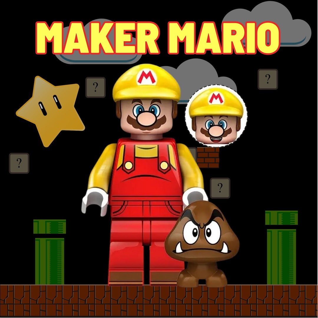 Rare Maker Mario Brick Figure - Etsy