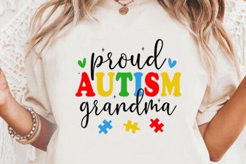 Proud Autism Grandma Svg - Etsy