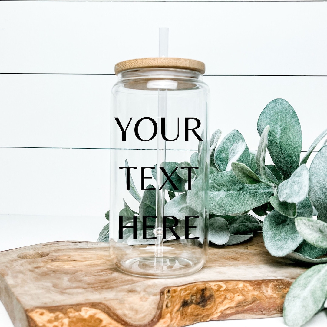 Personalized Libbey Clear Glass Cup for A Special Someone or A Special ...