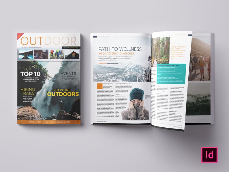 Magazine Layout Indesign Template - Etsy UK
