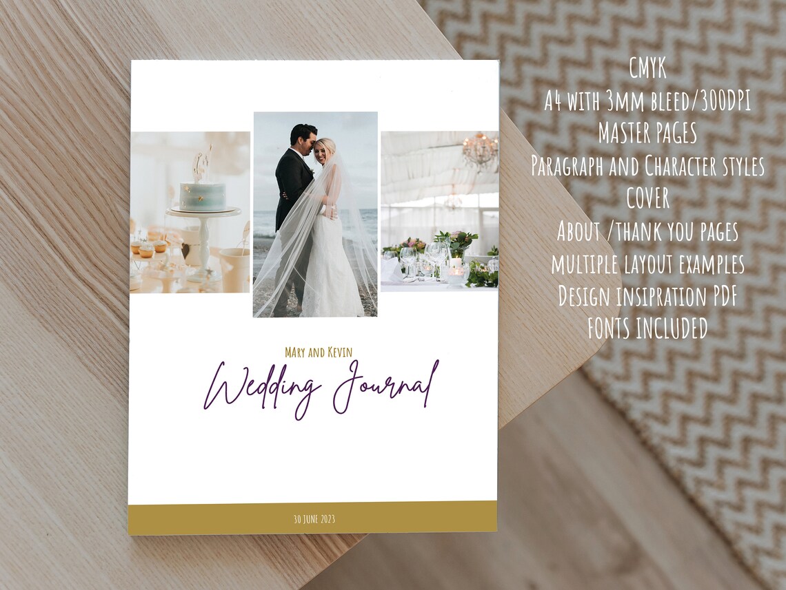 Adobe Indesign Template Wedding Photo Journal/brochure/magazine/flyers ...