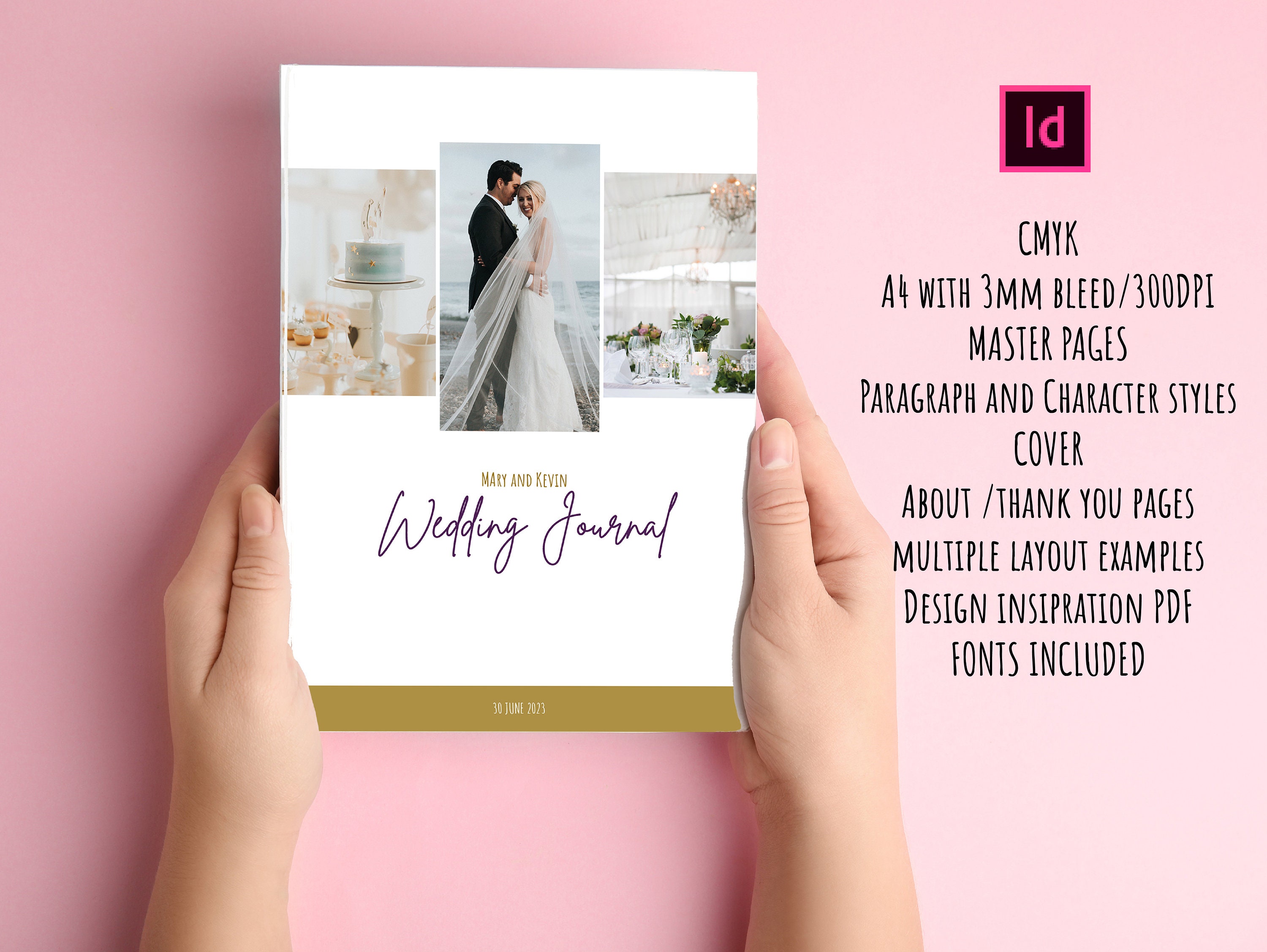 Adobe Indesign Template Wedding Photo Journal/brochure/magazine/flyers ...