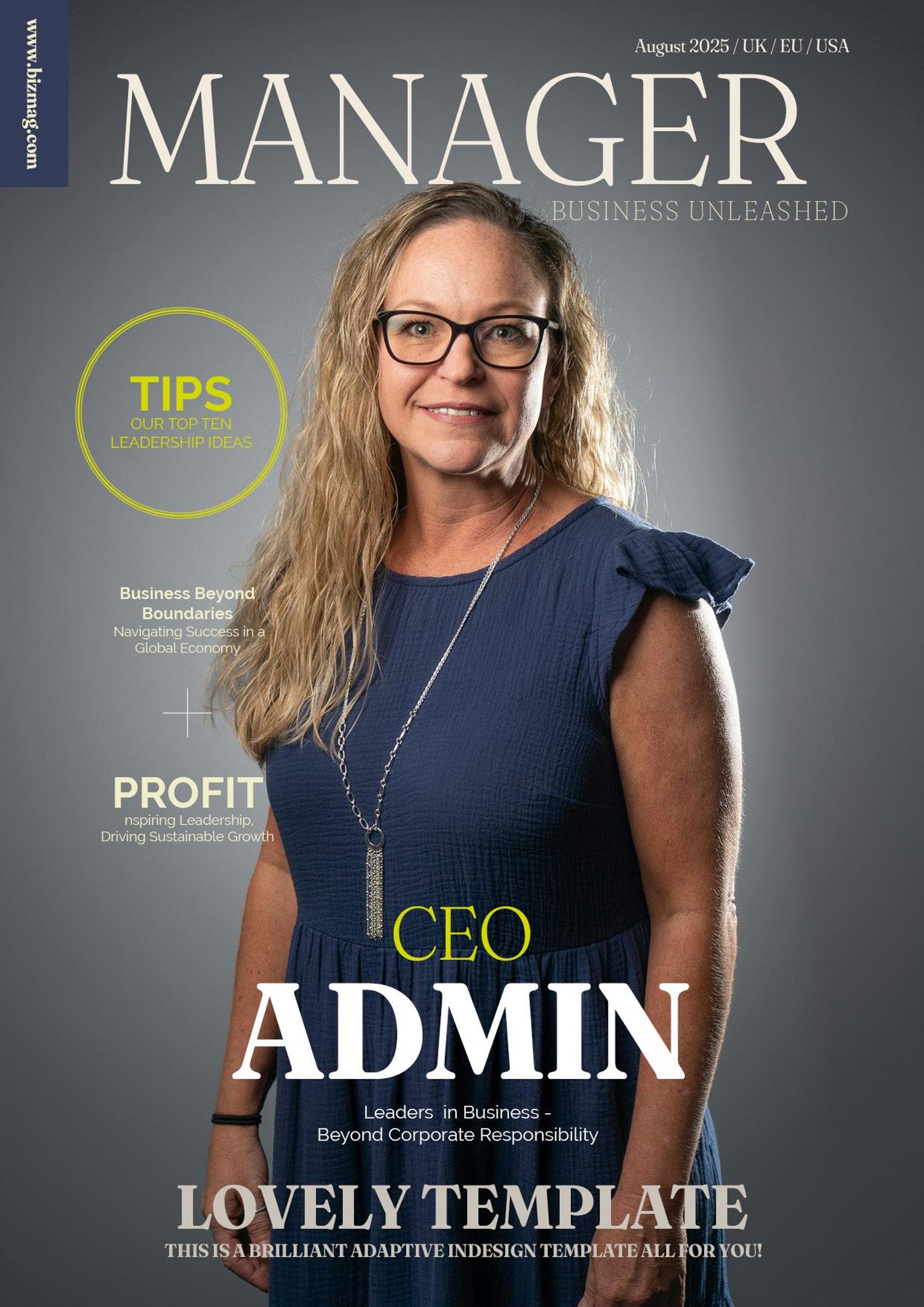 Business Magazine | Covers | Indesign | PDF | A4 - Etsy