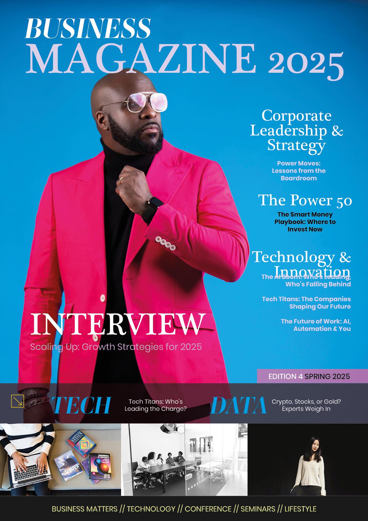 Business Magazine | Covers | Indesign | PDF | Indesign - Etsy