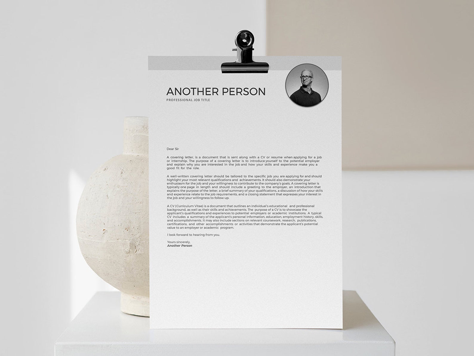 CV Template, Easy to Amend: Word, Indesign, Pages and PDF - Etsy