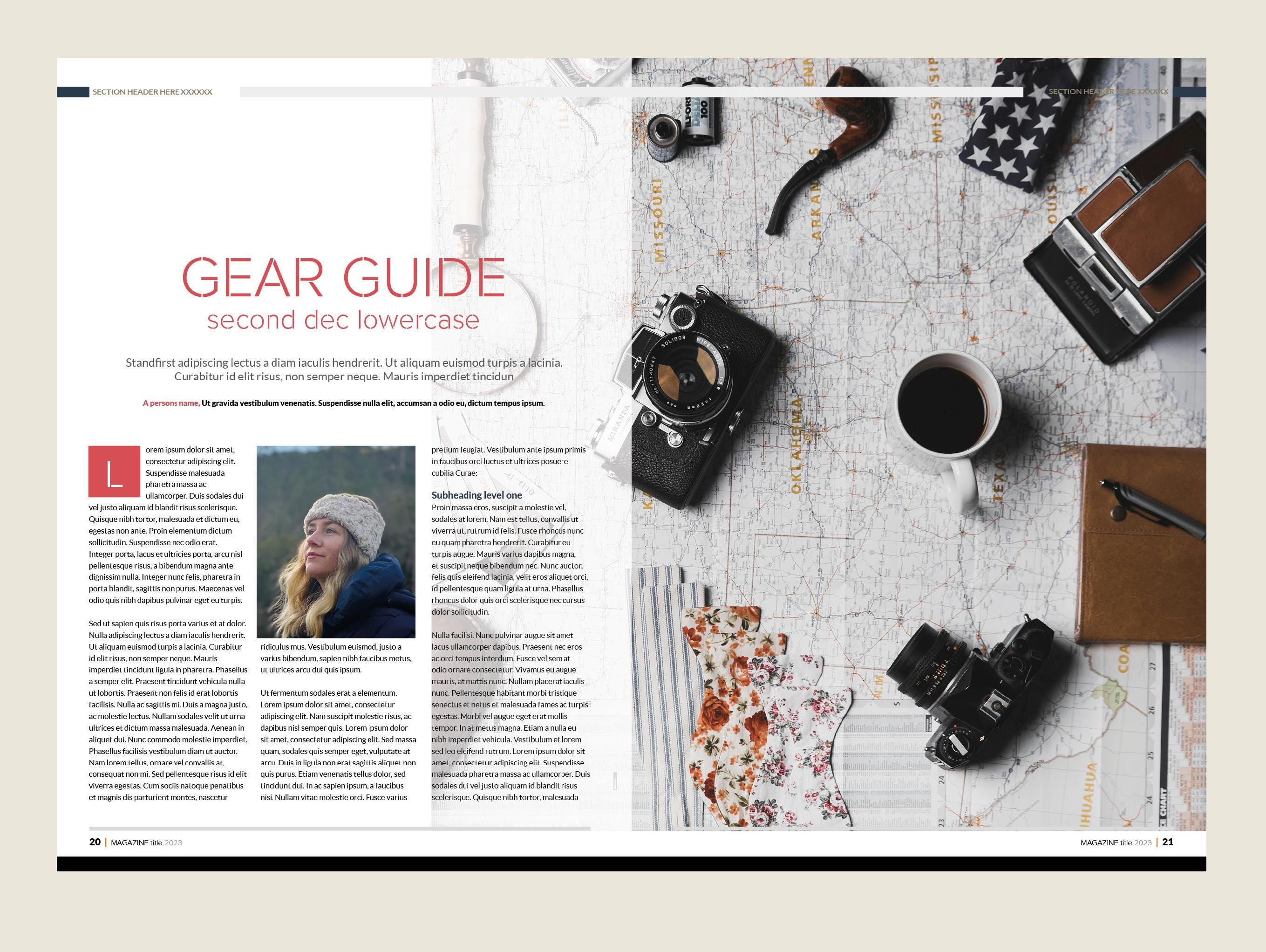Tourism, Advertising, Lifestyle, Outdoor, Well-being Templates: A4, A5 ...