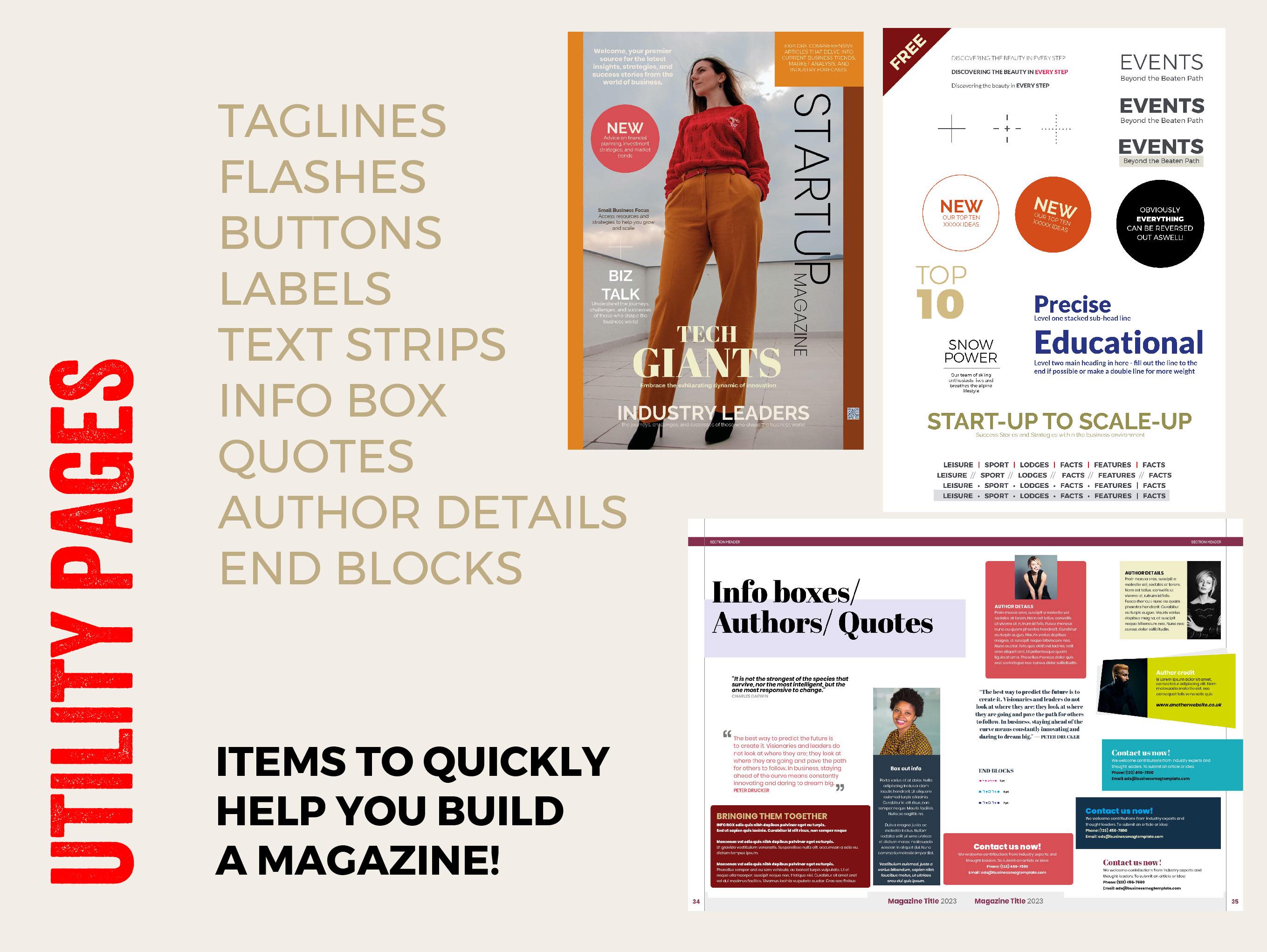 Business Magazine | Covers | Indesign | PDF | Indesign - Etsy