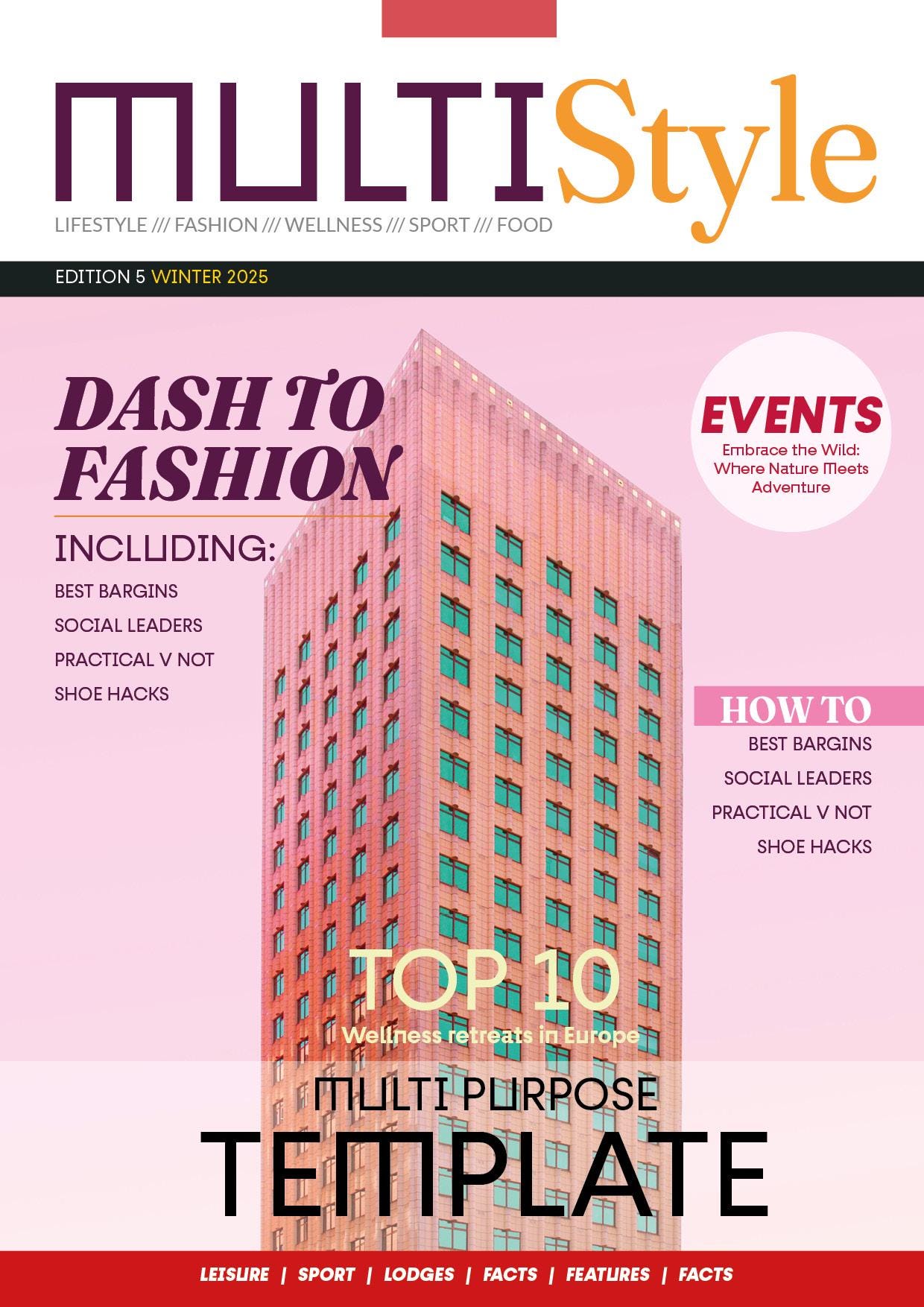 Multi-use Template: A4 & US Letter Layouts = Indesign / Canva ...