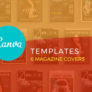6 X Canva Magazine/brochure Covers for Your Own Use - Etsy