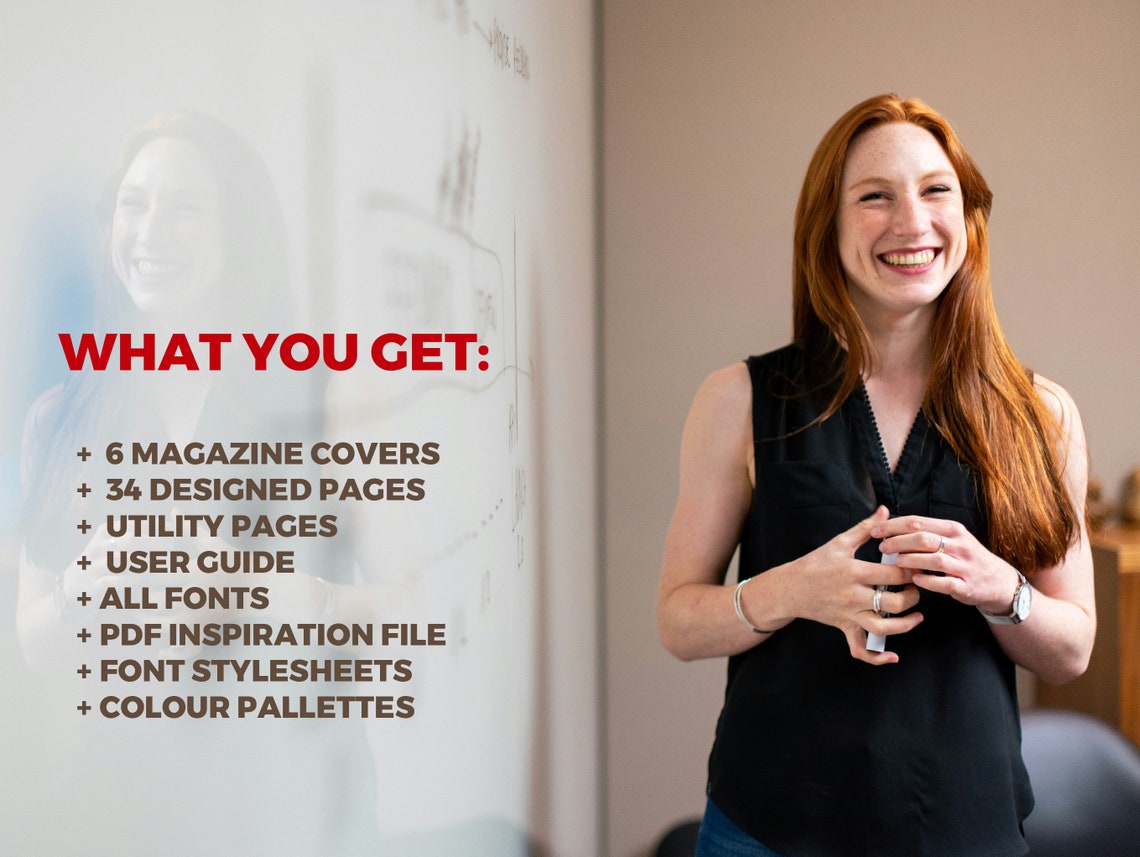 Business Magazine | Covers | Indesign | PDF | Indesign - Etsy