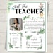 Customizable Meet the Teacher Template for New Educators | Back to ...