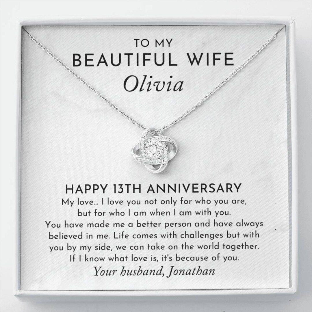13 Year Anniversary Gift 13th Year Wedding Anniversary Gift - Etsy