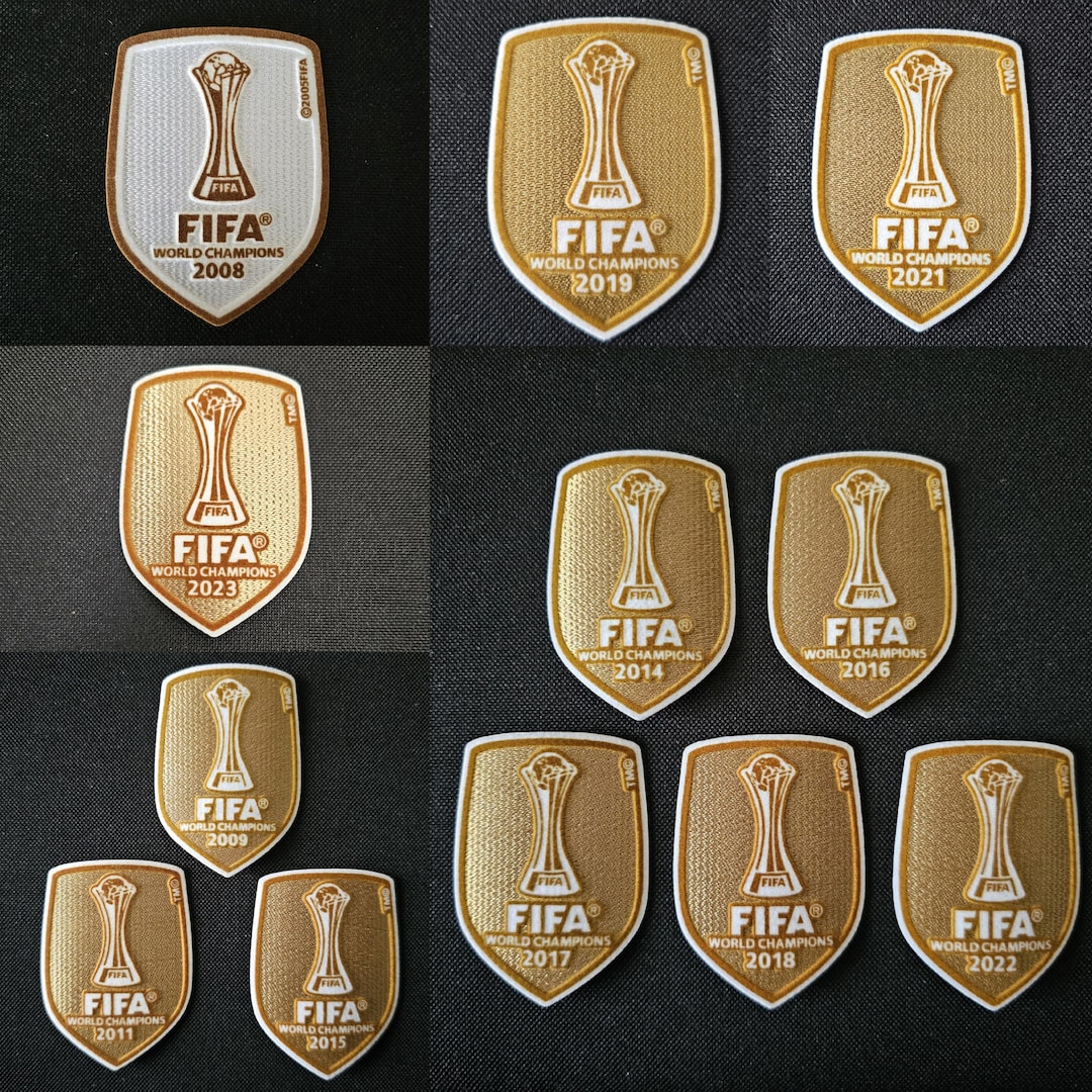Club World Cup Champions Patch Badge Football Real Madrid Barcelona ...