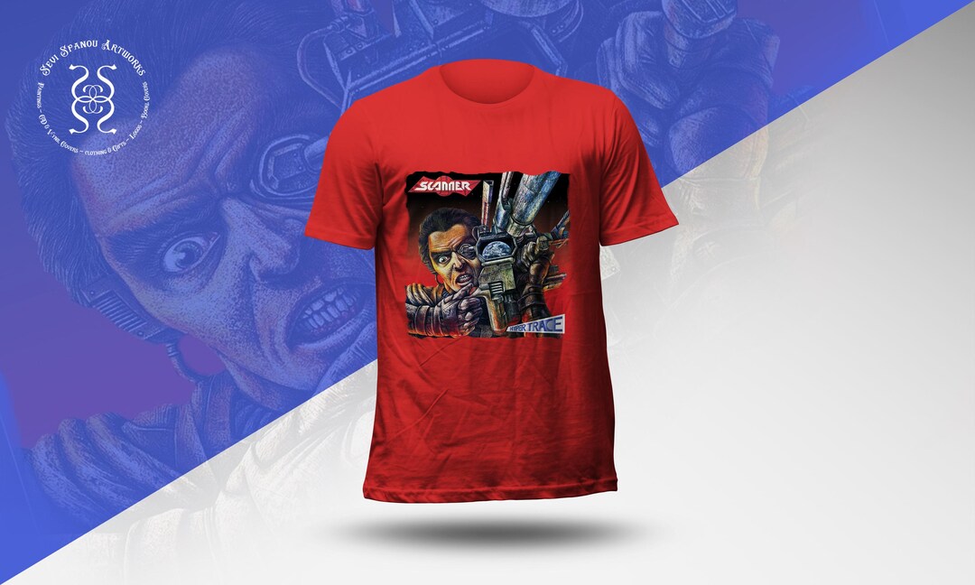Scanner Remake Digital Design of Metal Band T-shirt, Metal Music Band ...