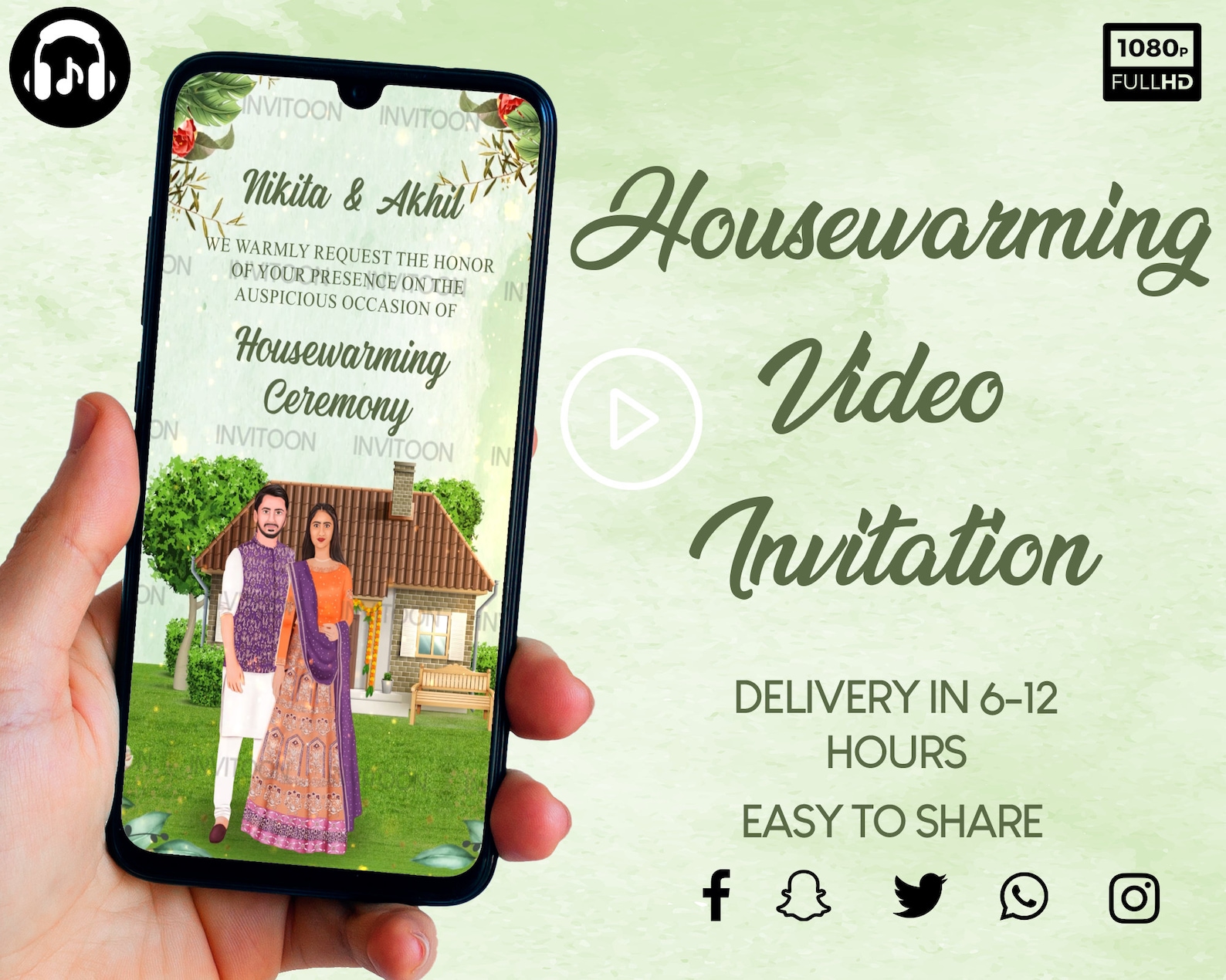 Indian House Warming Video Invitation, House Warming Ceremony, House ...