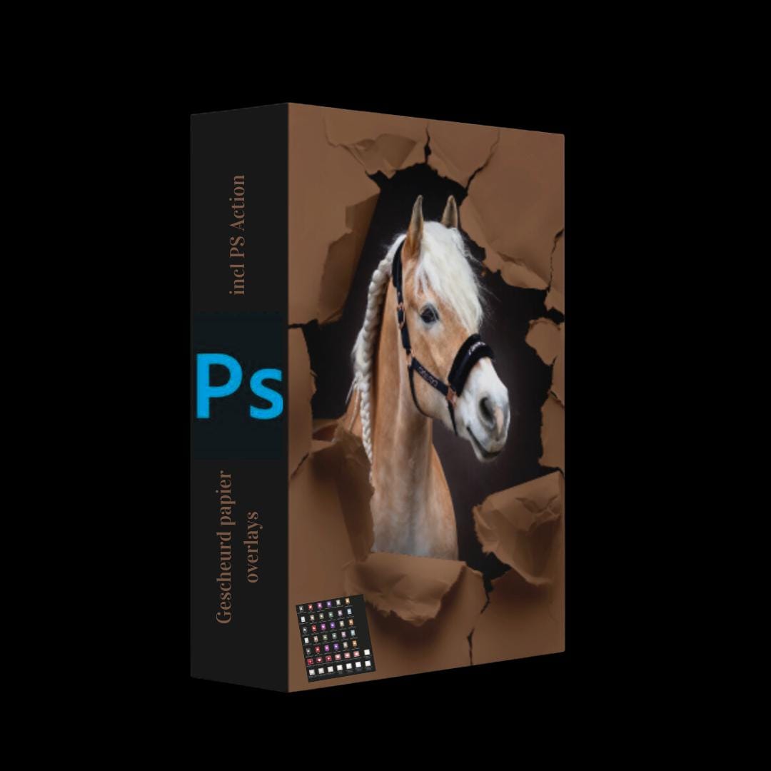 Paper Wrapped Overlay Pack | Realistic Torn Paper Overlays + Photoshop ...