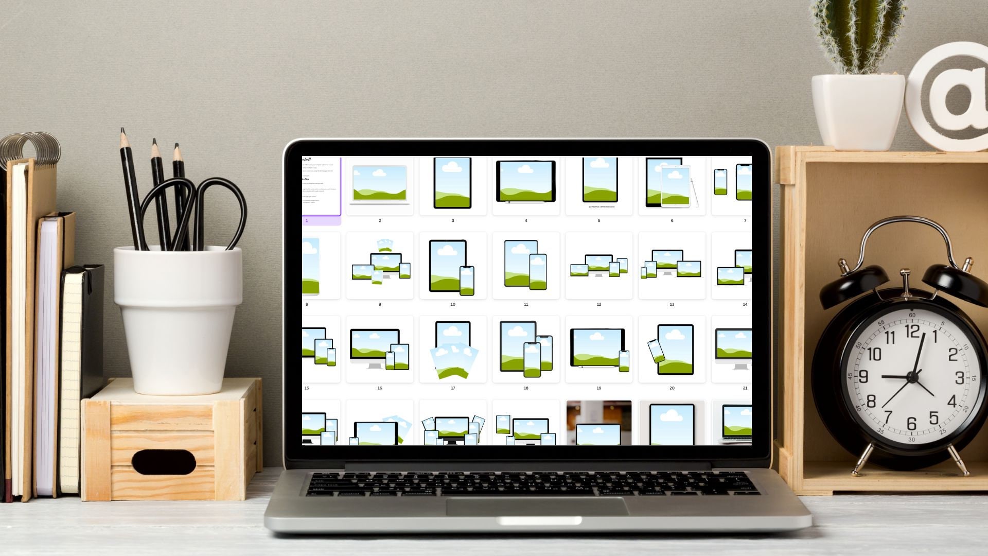 Canva Course Mockup Template Digital Product Mockup Course Creator