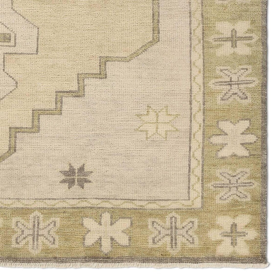 Contemporary Oushak Rug, Beige, Green Oushak Rug, Area, 6x9, 8x10, 9x12 ...