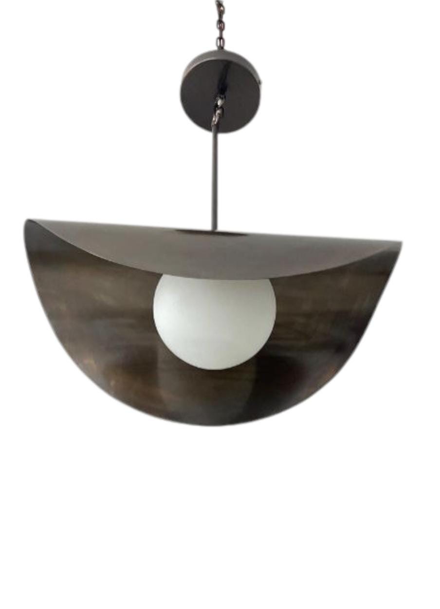 Customized Stilnovo Curved Linear Chandelier Mid Century Modern Brass ...