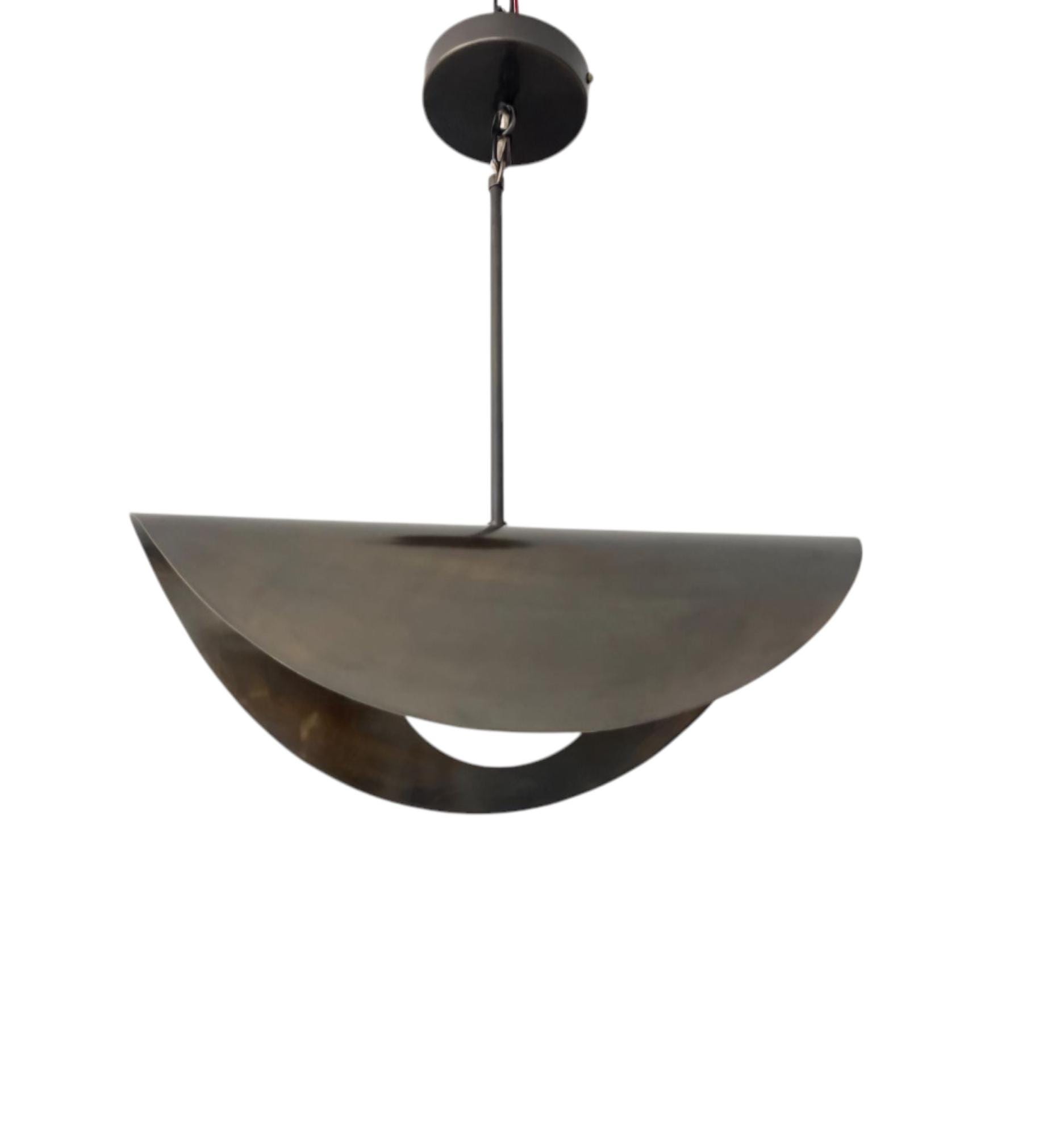 Customized Stilnovo Curved Linear Chandelier Mid Century Modern Brass ...