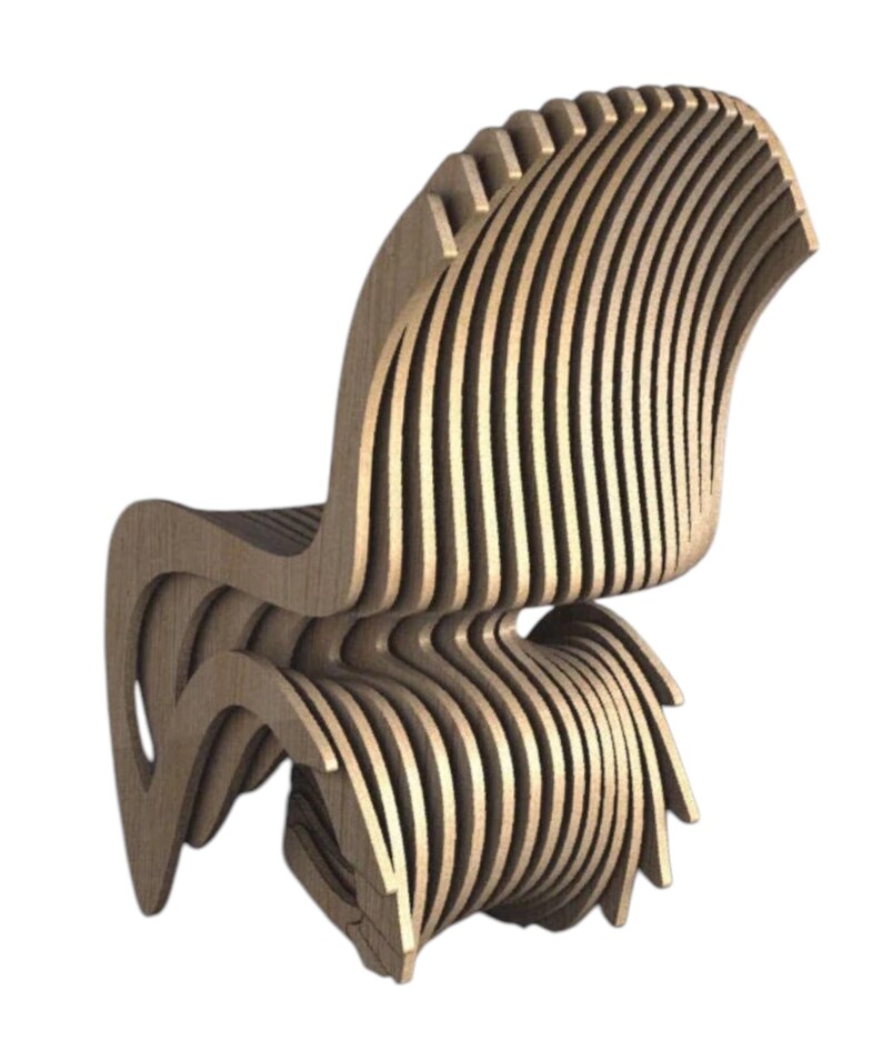 Wooden Chair Parametric Modern Lounge Chair Designer Custom Furniture ...