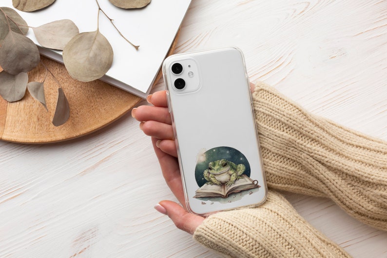 Cottagecore Cute Case Frog New iPhone Case Book Iphone15 Bookworm Gift ...