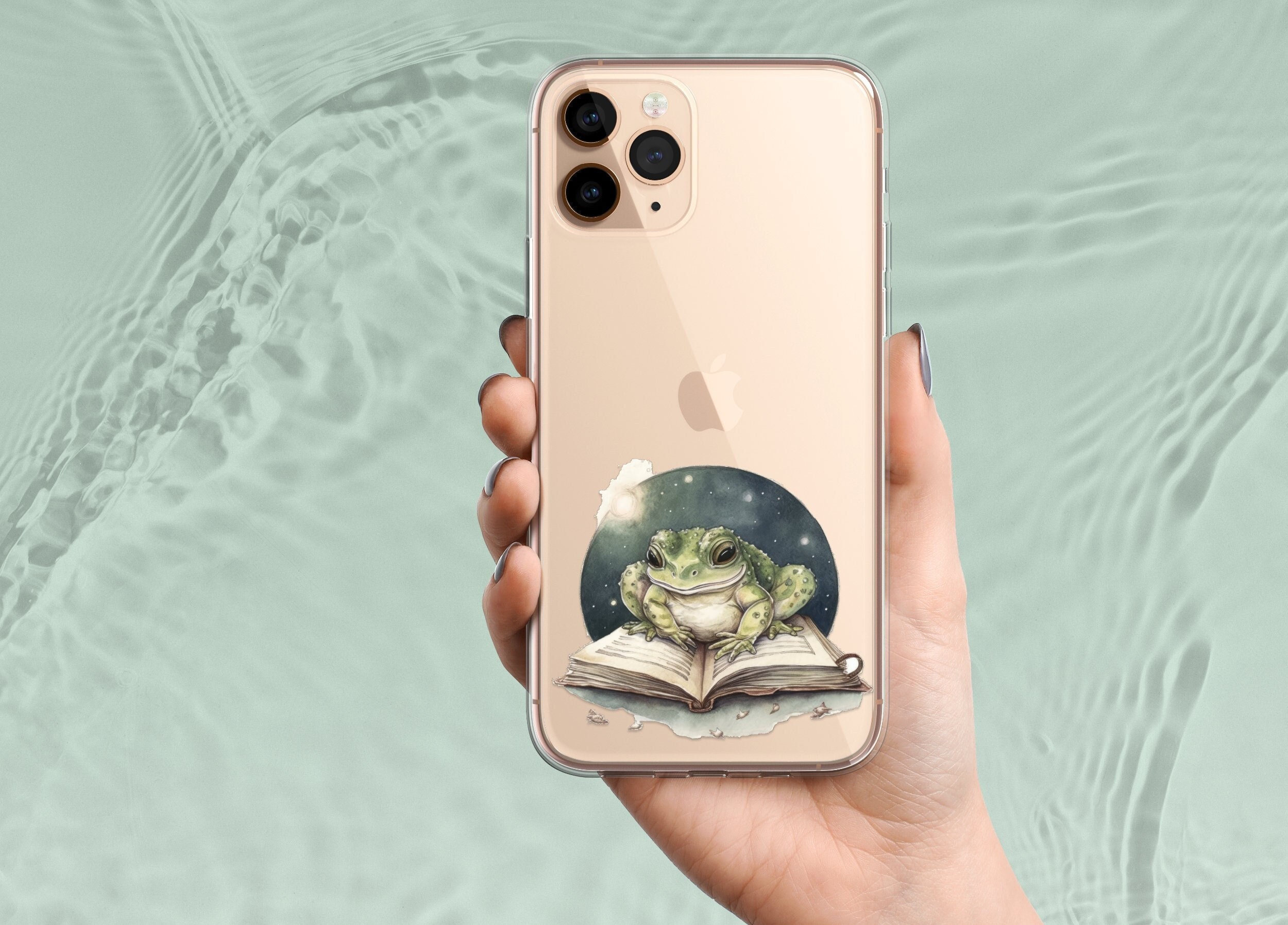 Cottagecore Cute Case Frog New iPhone Case Book Iphone15 Bookworm Gift ...
