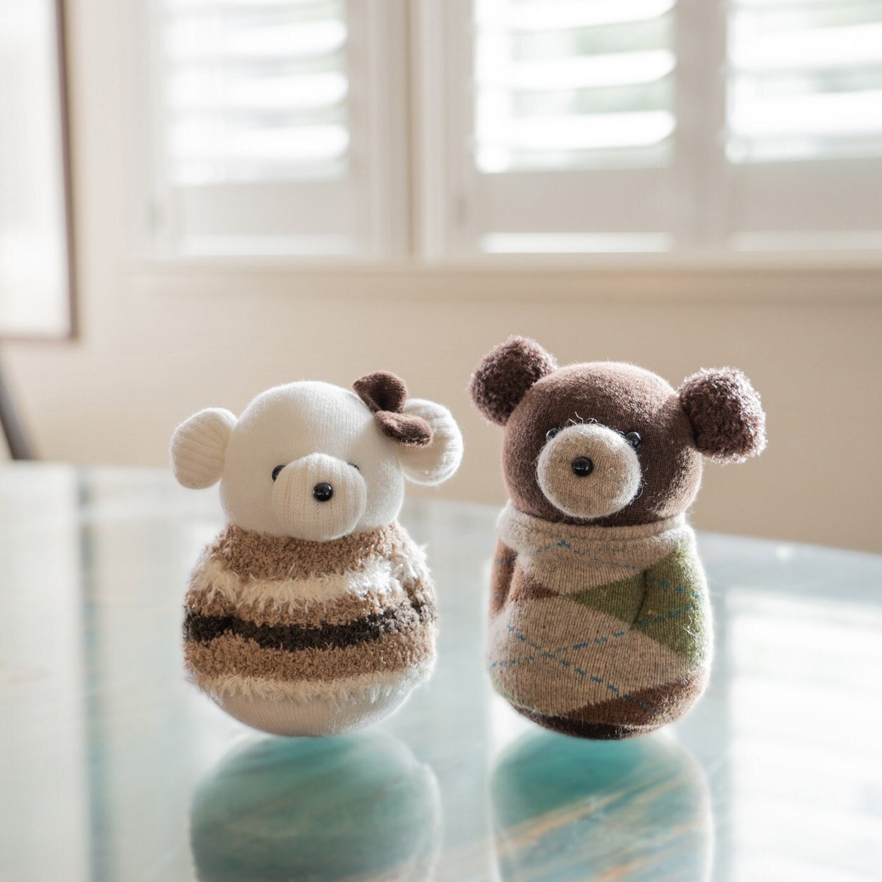 Teddy Bear Couple Sock Dolls Matching Couples Plushie Toy - Etsy