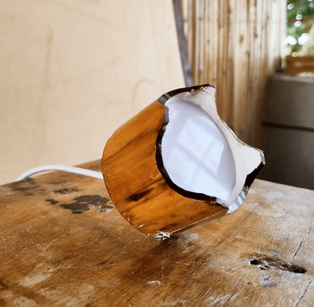 Indian Handmade Bamboo Mini Tube Lamp With Unique Round Shape Light ...