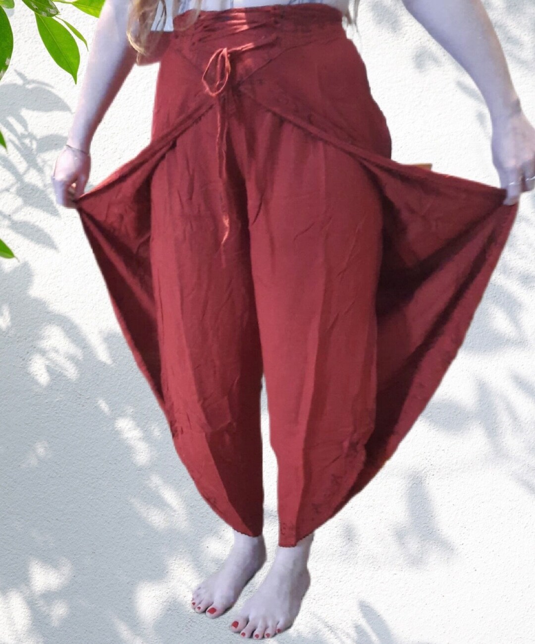 Harem Yoga Wrap Pants Colours Available Boho Harem Wrap One Size ...