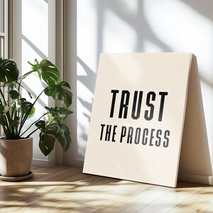 Trust the Process Poster Minimalist Motivational Unique Gifts for ...