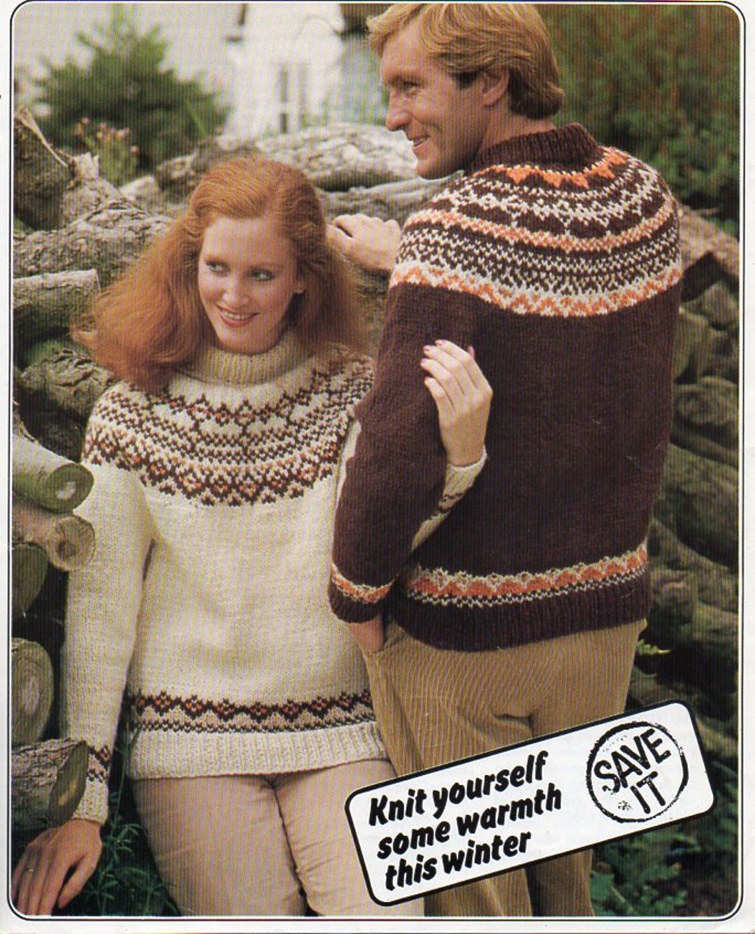 Vintage Womens Mens Fair Isle Sweater KNITTING PATTERN Pdf Nordic Fair ...