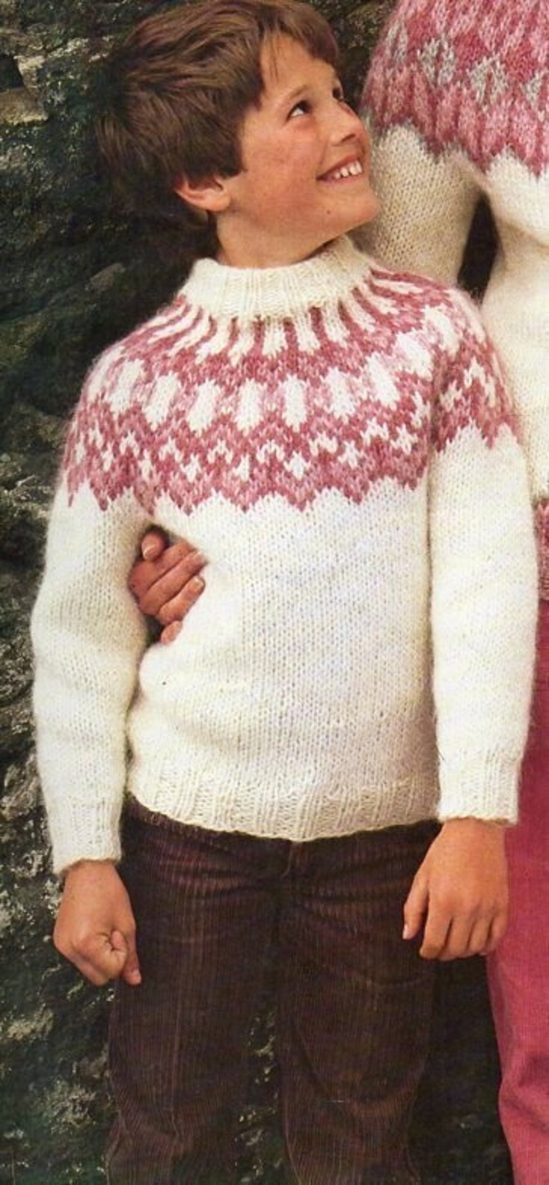 Vintage Childrens Icelandic Sweater KNITTING PATTERN Pdf Nordic Fair ...