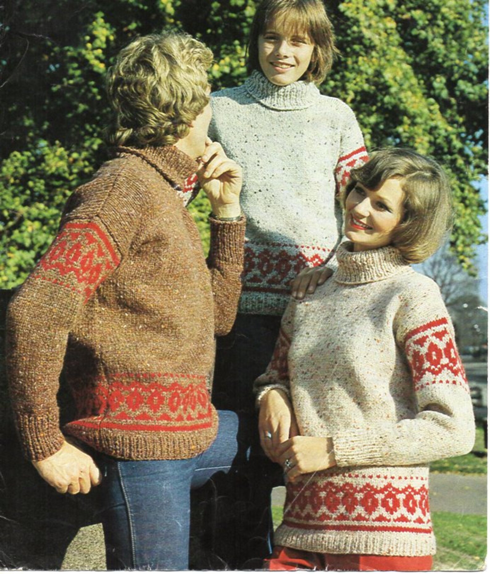 Vintage Womens Mens Fair Isle Sweater KNITTING PATTERN Pdf Nordic Fair ...