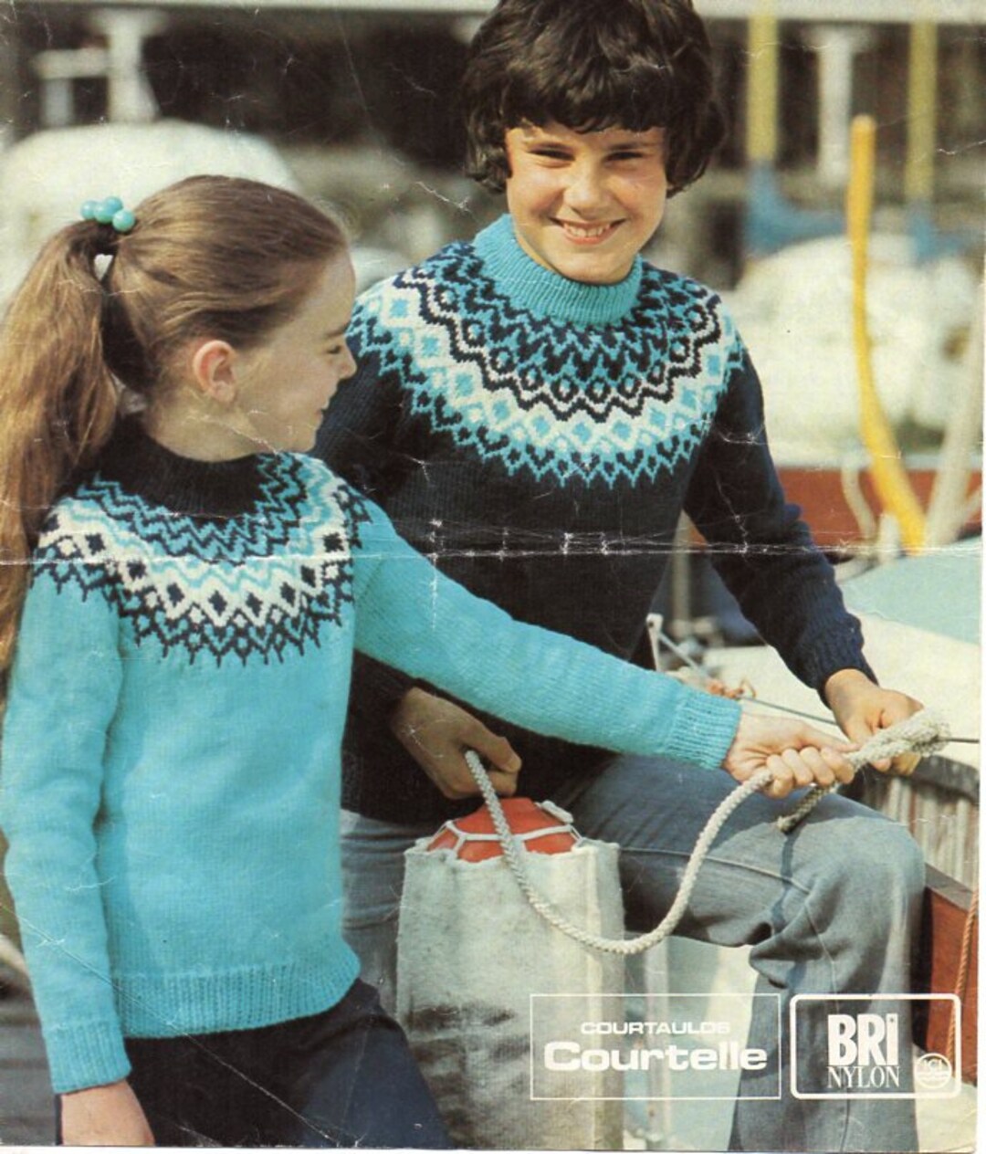 Vintage Childrens Fair Isle Sweater KNITTING PATTERN Pdf Childs ...