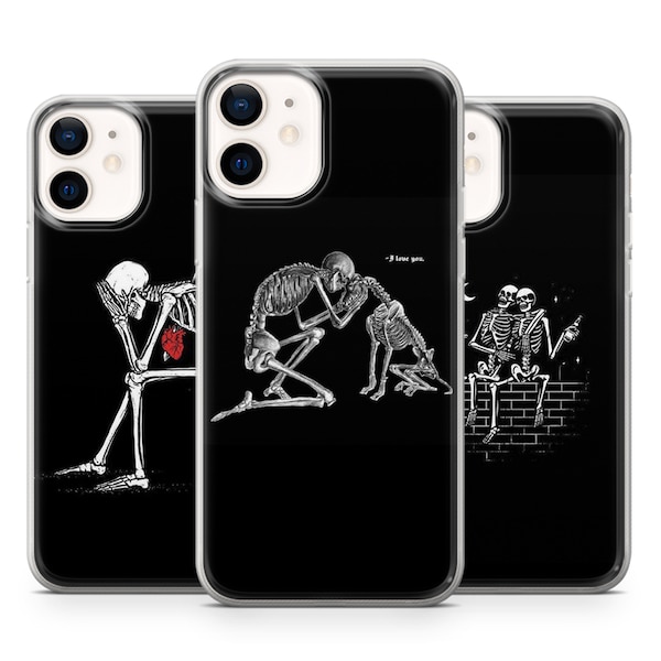 Skull Skeleton Phone Case - Etsy