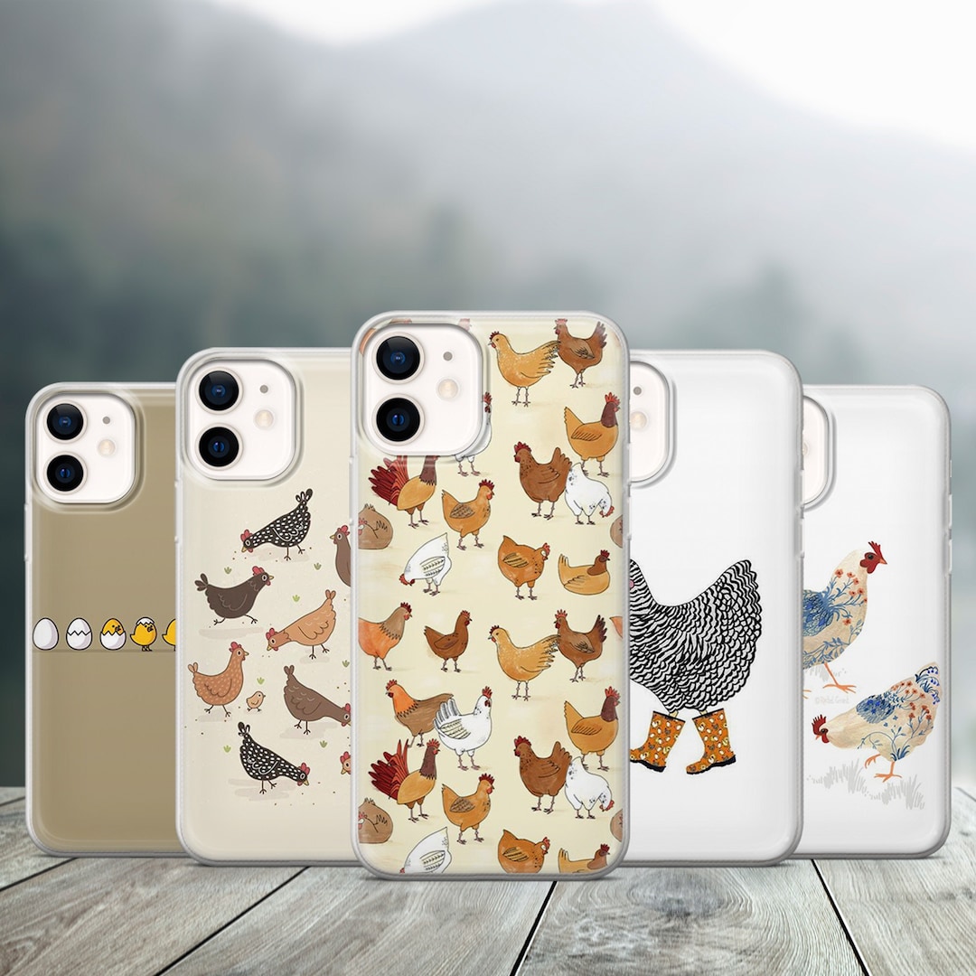 Chicken Phone Case Hen Cover for iPhone 14 13 12 Pro Max Mini 11 SE ...
