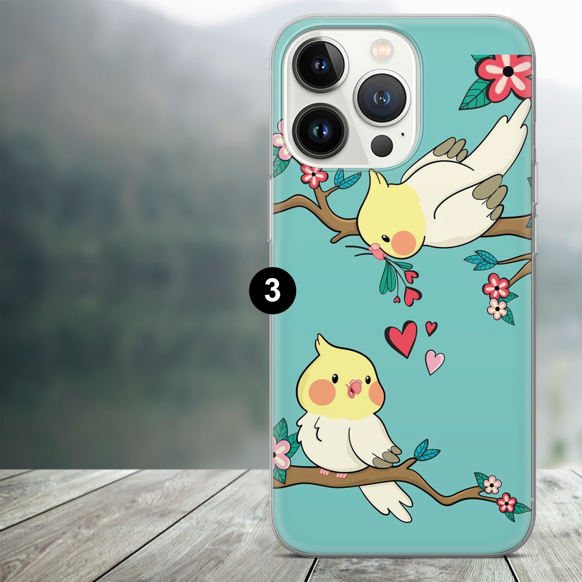 Cockatiel Phone Case Pet Bird Cover Fit for iPhone 15 14 13 - Etsy