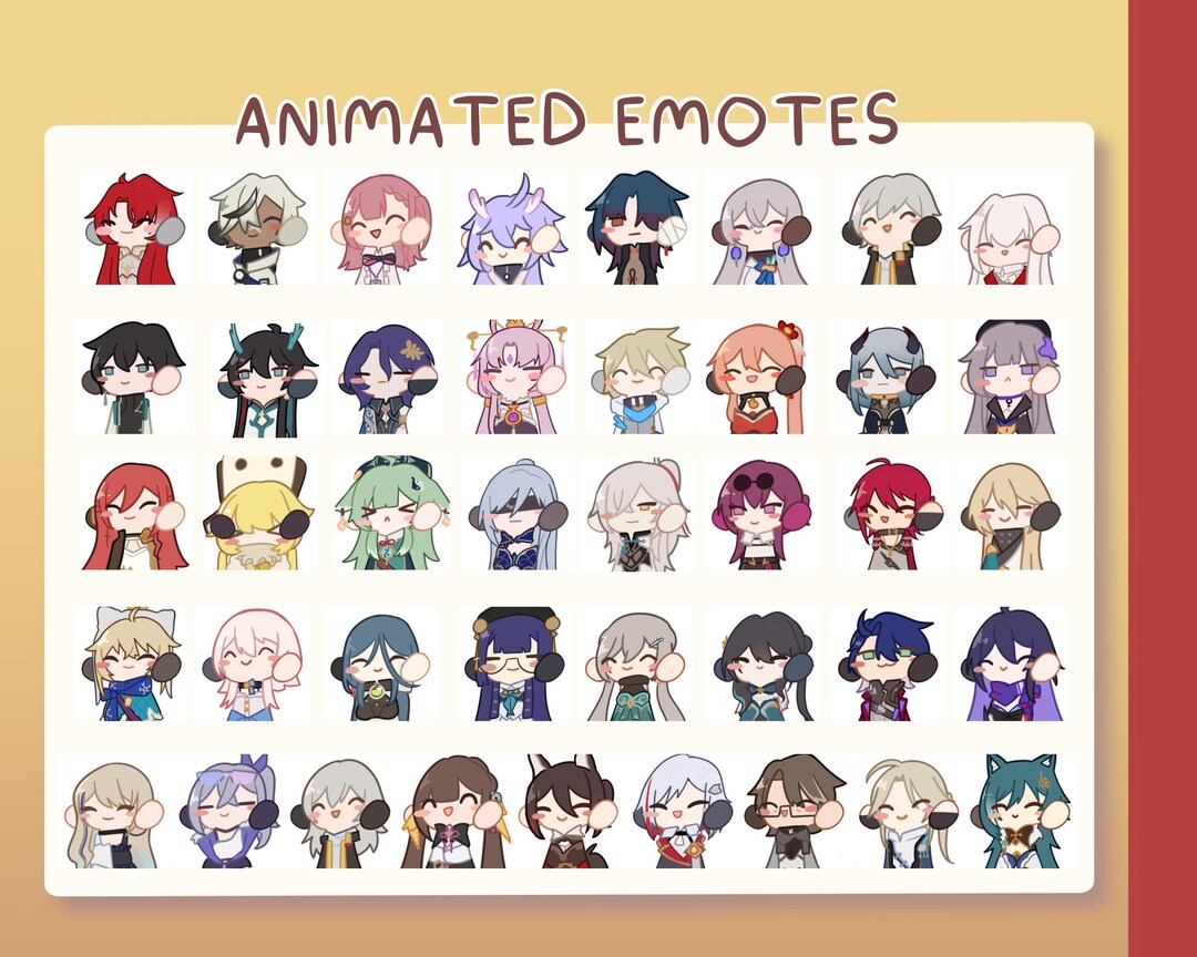 Honkai Star Rail : Version 1.0 'cheer' Emotes (twitch/discord) - Etsy UK