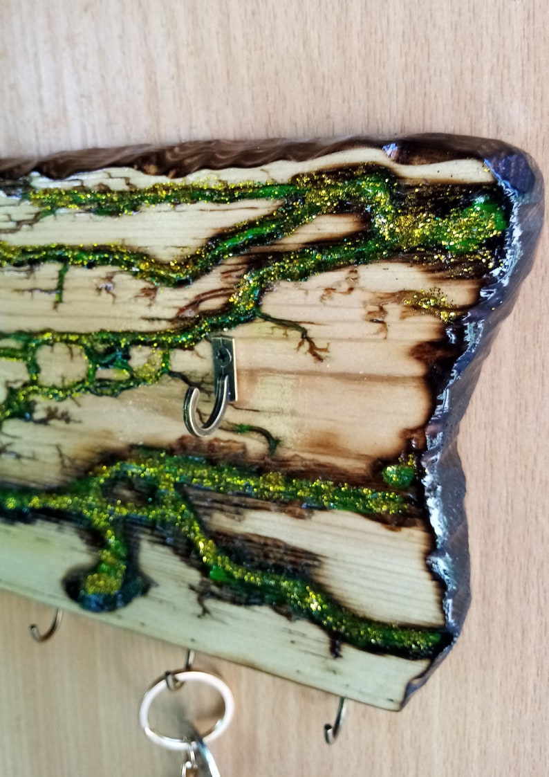 Lichtenberg Figures Green Lightning Fractal Burnt Wood Wooden - Etsy
