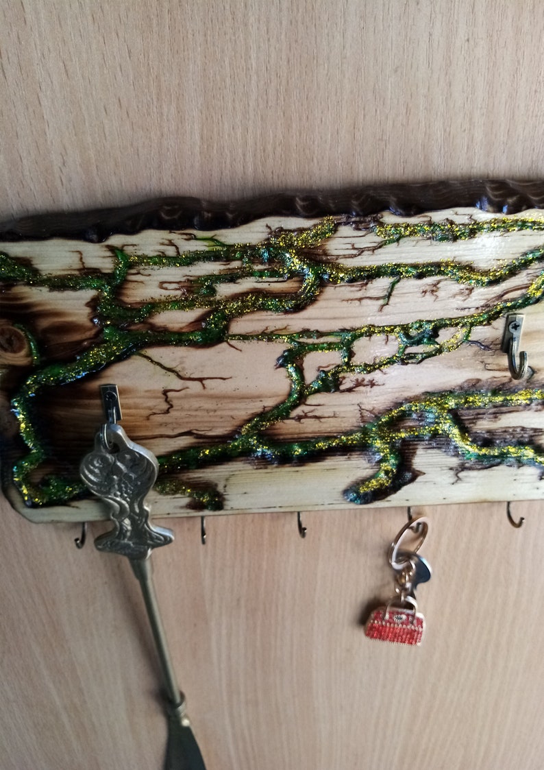 Lichtenberg Figures Green Lightning Fractal Burnt Wood Wooden - Etsy