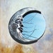 Moon Mirror, Celestial Mirror, Crescent Moon Mirror, Moon Mirror ...